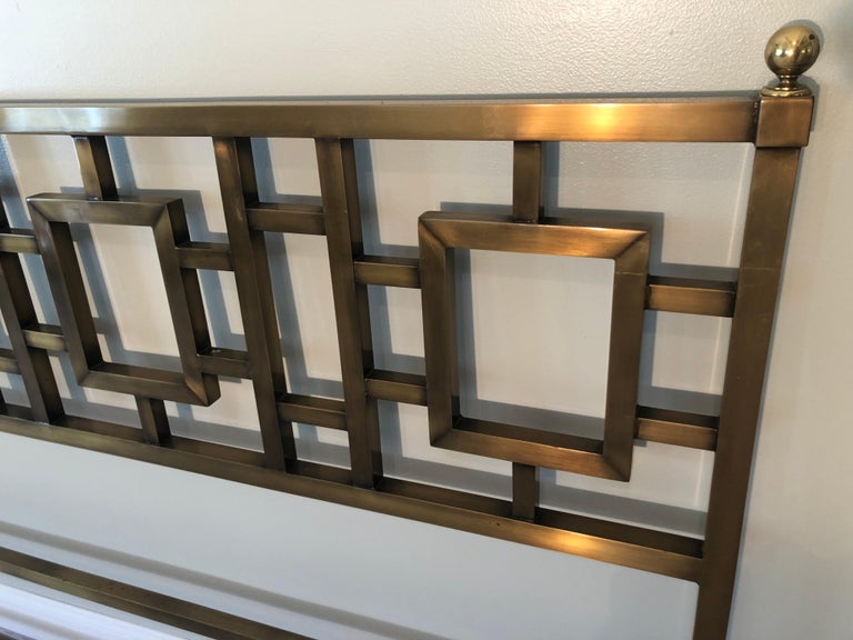 Mastercraft Greek Key Brass King Size Headboard at 1stDibs | greek key ...
