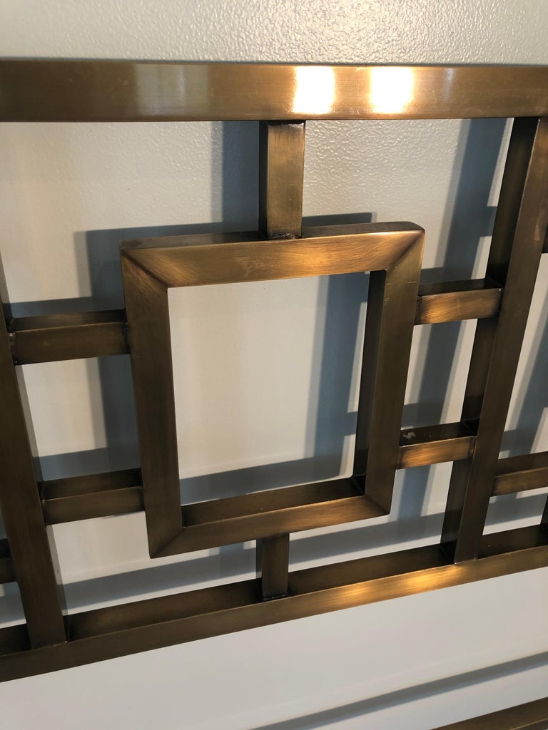 Mastercraft Greek Key Brass King Size Headboard at 1stDibs | greek key ...