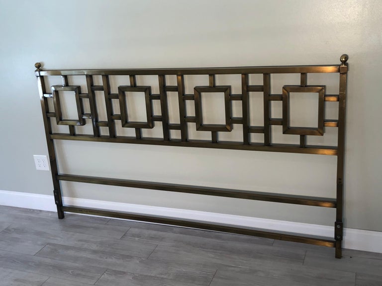 Mastercraft Greek Key Brass King Size Headboard at 1stDibs | greek key ...