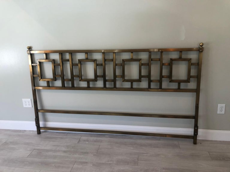 Mastercraft Greek Key Brass King Size Headboard at 1stDibs | greek key ...