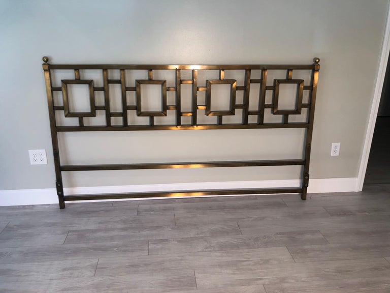Mastercraft Greek Key Brass King Size Headboard at 1stDibs | greek key ...