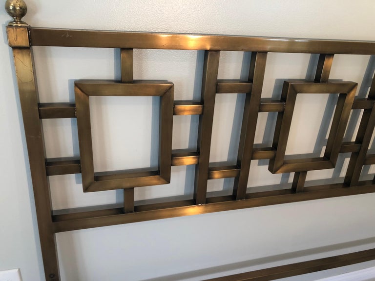 Mastercraft Greek Key Brass King Size Headboard at 1stDibs | greek key ...
