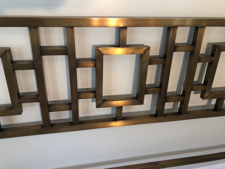 Mastercraft Greek Key Brass King Size Headboard at 1stDibs | greek key ...