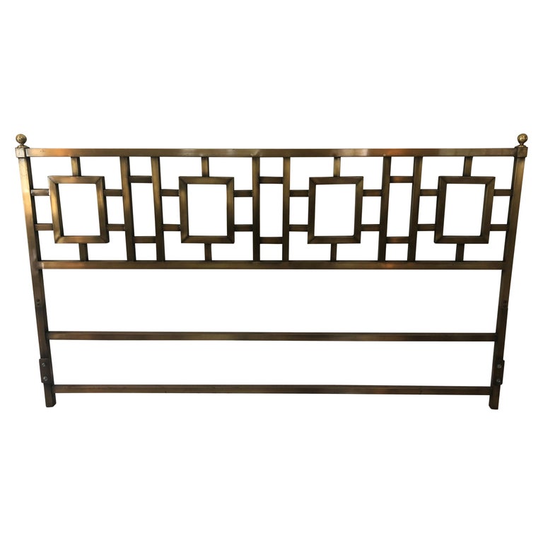 Mastercraft Greek Key Brass King Size Headboard at 1stDibs | greek key ...