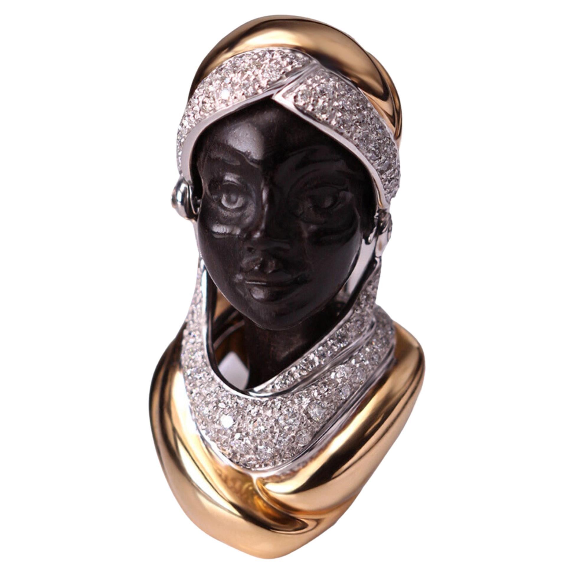 Timeless Flight: Handcrafted 18kt Gold Dragonfly Brooch with Precious ...