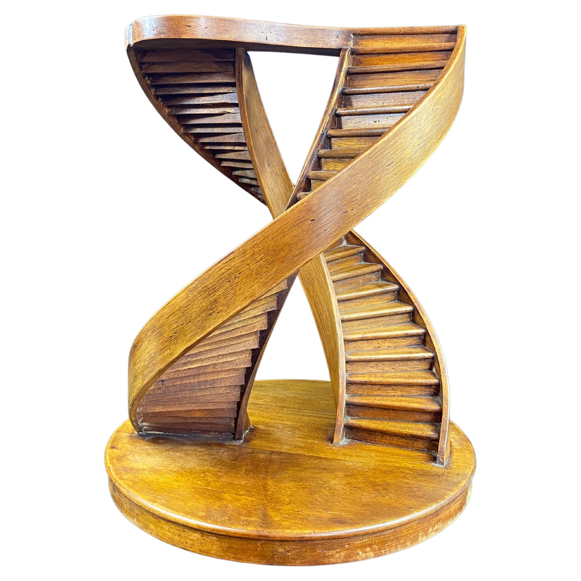 Master's Staircase - Double Evolution - Walnut - France - XXth For Sale ...