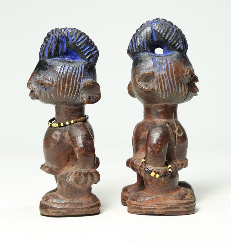 Matching Pair of Yoruba Twin Figures Ibeji Nigeria African Tribal Art ...
