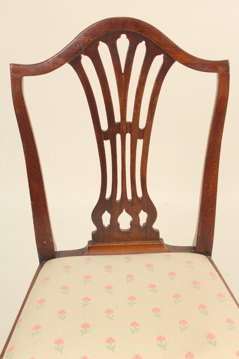 Matched Set of 6 Antique George III Style Dining Room Chairs at 1stDibs