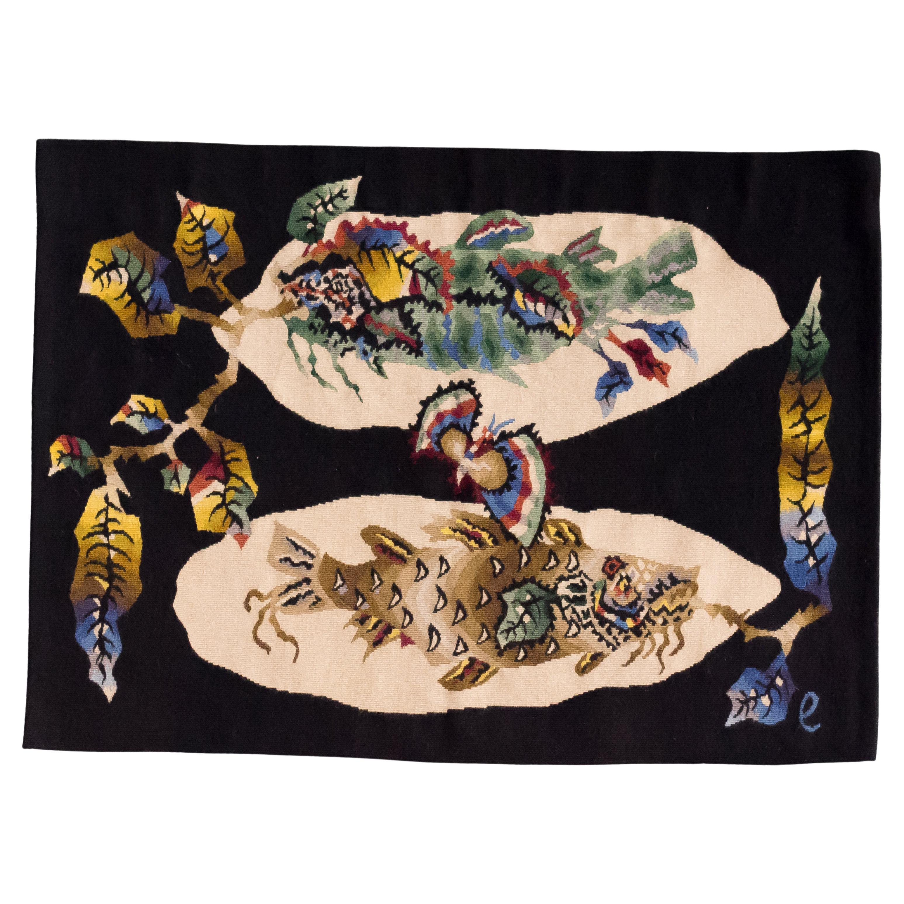 Jean LURCAT - Dramatic Framed Tapestry at 1stDibs