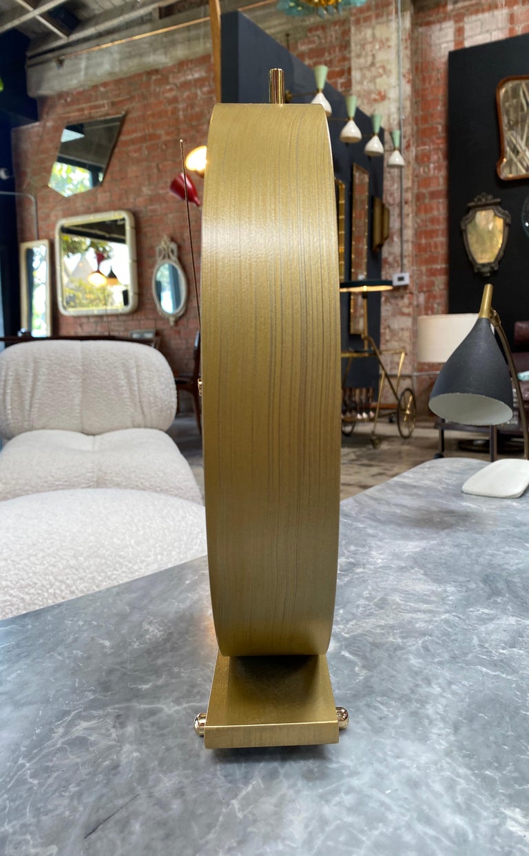 Materico Table Modern Clock 2019 with Sara Noir Marble and Finishes in ...