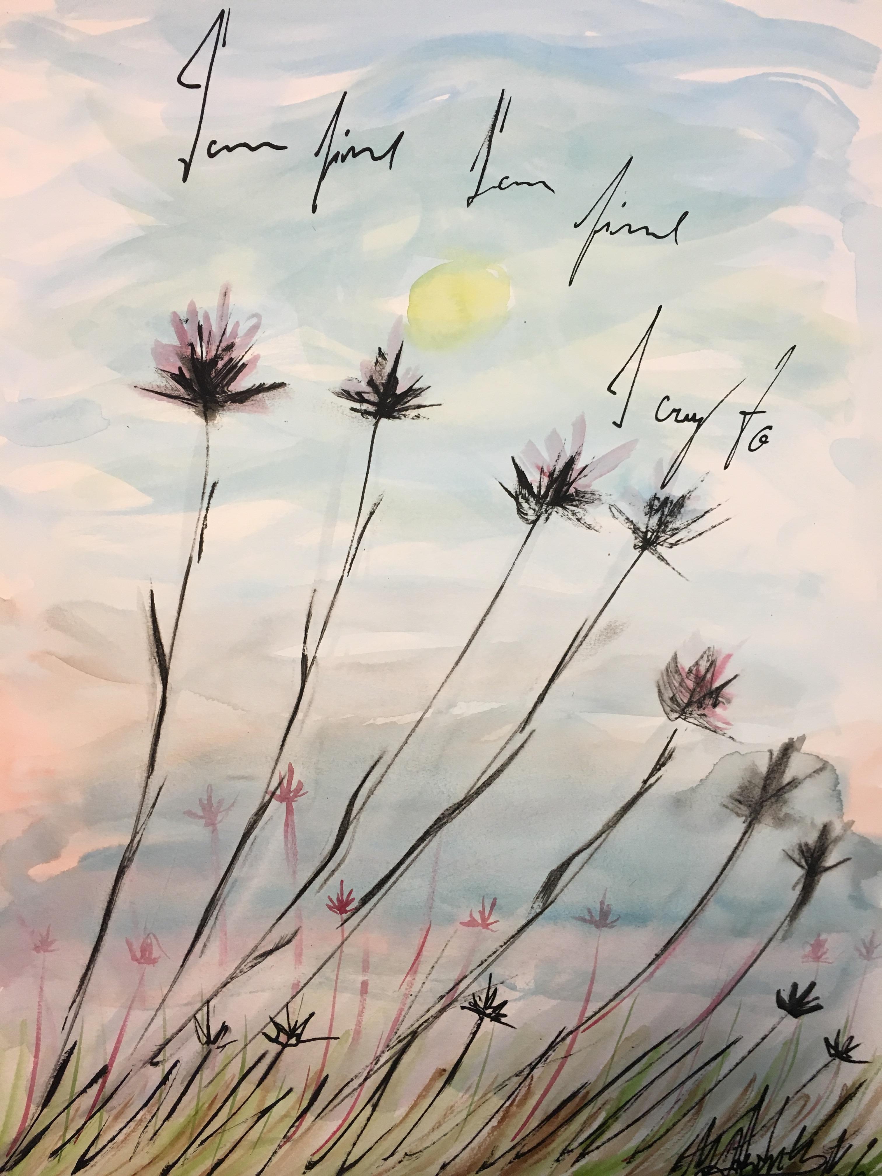 Celina Hinojosa - Latin American Surrealist Landscape with Chess Board ...