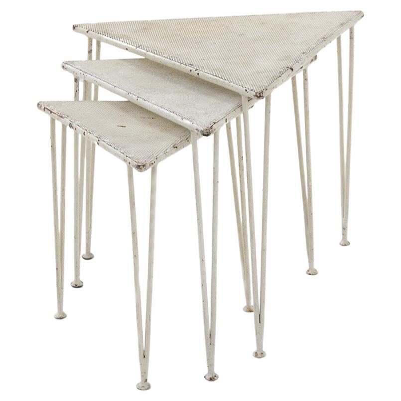 French Vintage Clock Face Mounted in Cast Iron Base Side Table, circa ...