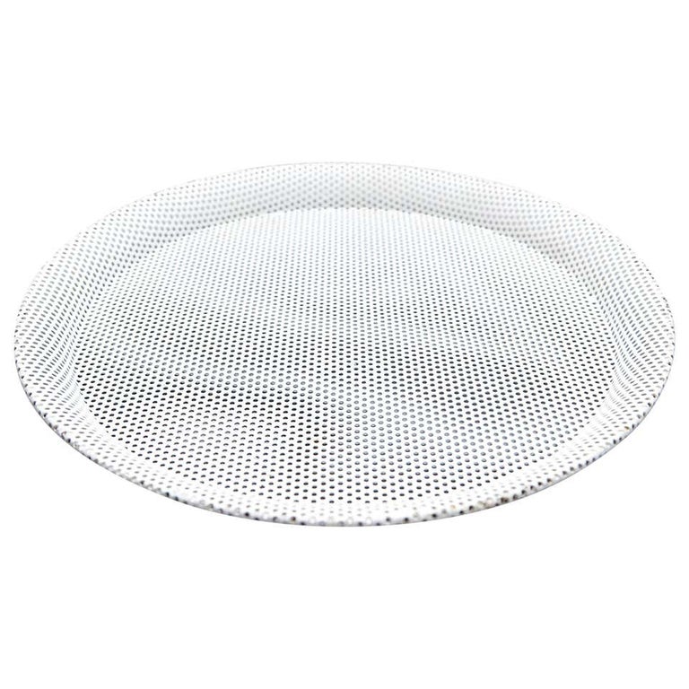 Mathieu Matégot Enameled Metal Plate, circa 1950 For Sale at 1stDibs