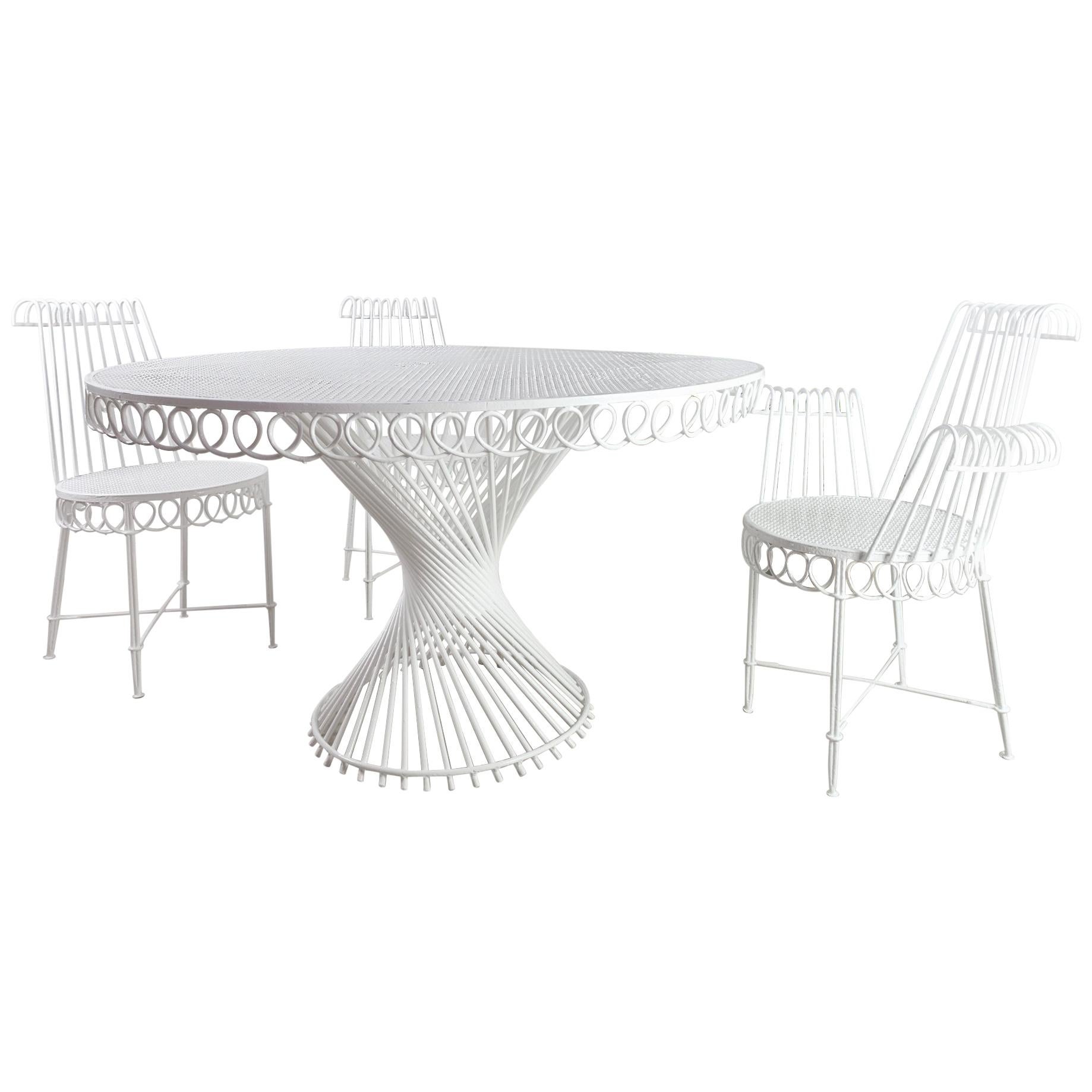 Mathieu Mategot, Outdoor Dining Set, 1950s at 1stDibs