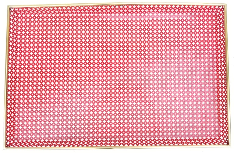 Mathieu Matégot Set of 3 Extra Large French, 1960, Tray For Sale at 1stDibs