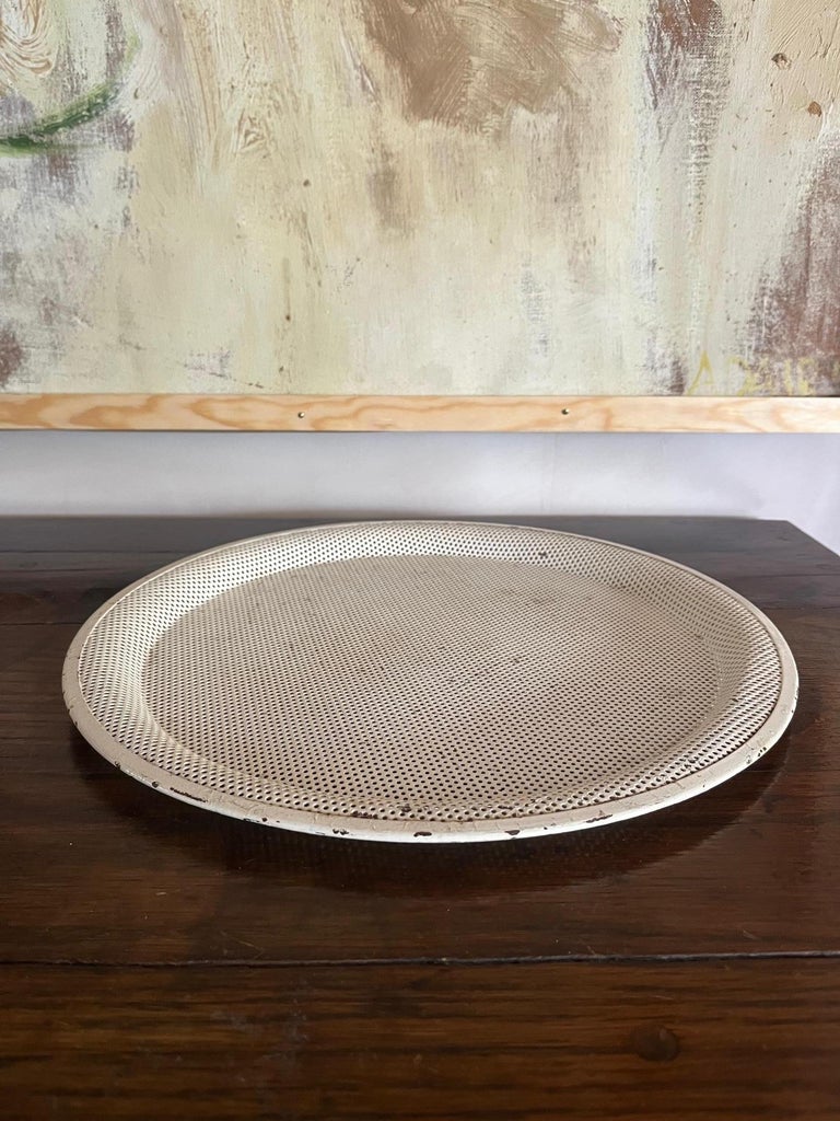 Mathieu Mategot White Pierced Metal Tray, French, c.1955 For Sale at ...