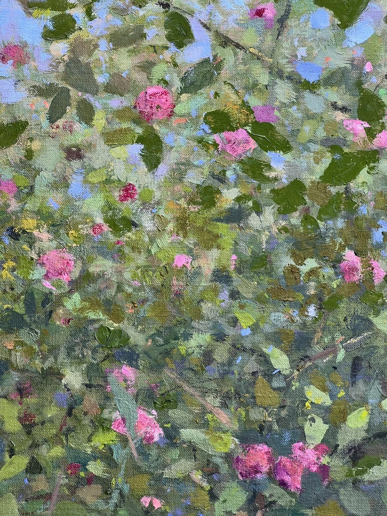 Mathieu Weemaels - Roses behind the Garden Wall For Sale at 1stDibs