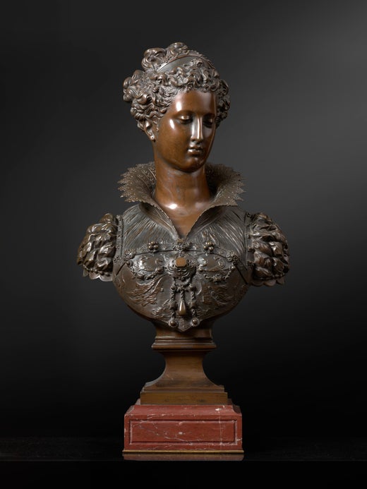 'L'Echo' An Art Nouveau bronze sculpture by Mathurin Moreau at 1stDibs