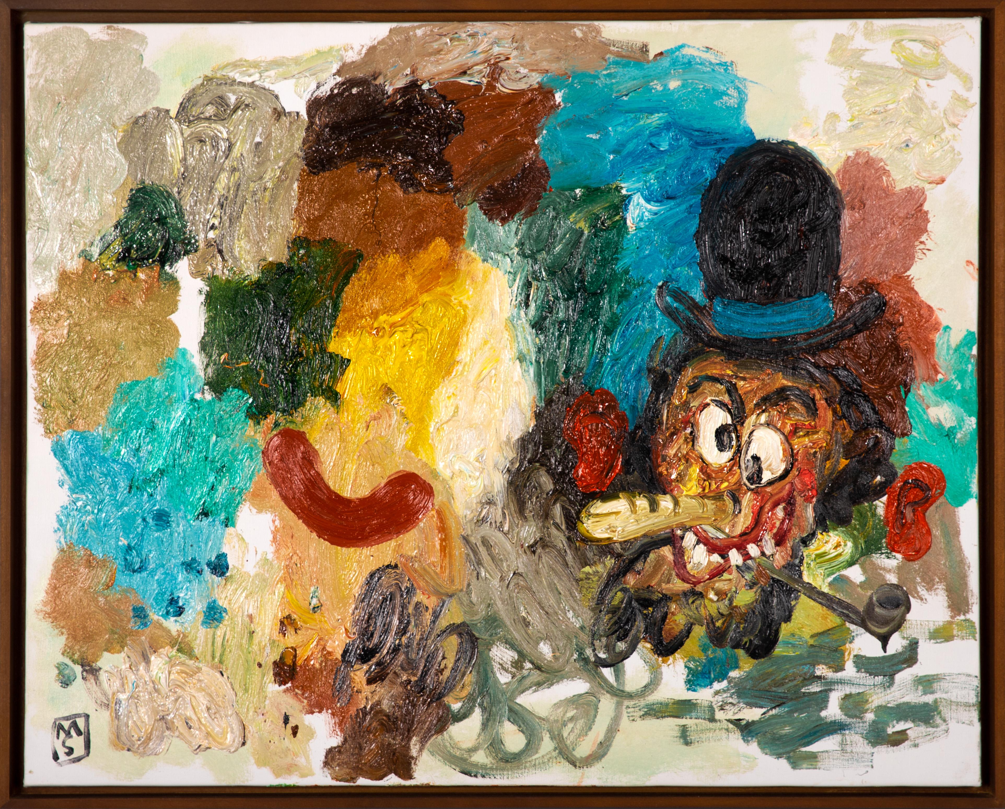 Matías Sánchez - 'Pintor Español Con Hambre' Unique Painting For Sale ...