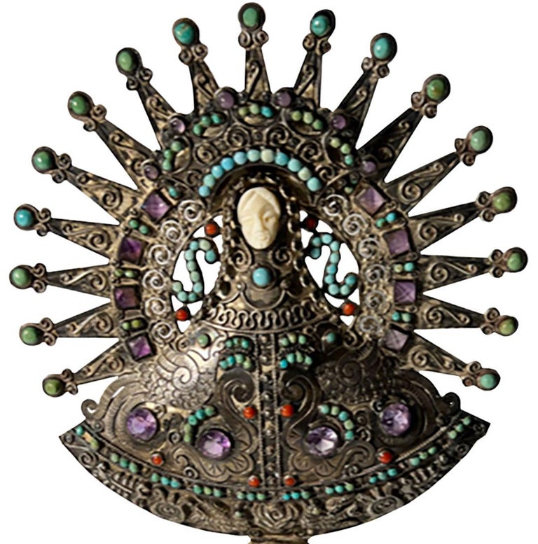 Matl Mexican Silver Santos Style Figure For Sale at 1stDibs