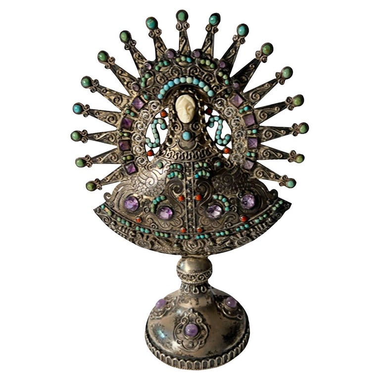 Matl Mexican Silver Santos Style Figure For Sale at 1stDibs