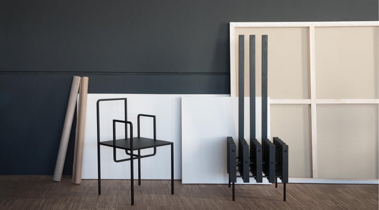 Contemporary Black Sculpture Chair MATRIX by Studio 1+11, Germany For ...