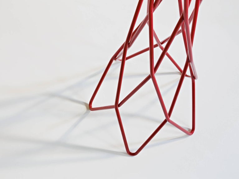 Matrix, Powder Coated Steel Contemporary Coat Stand in White by Made in ...