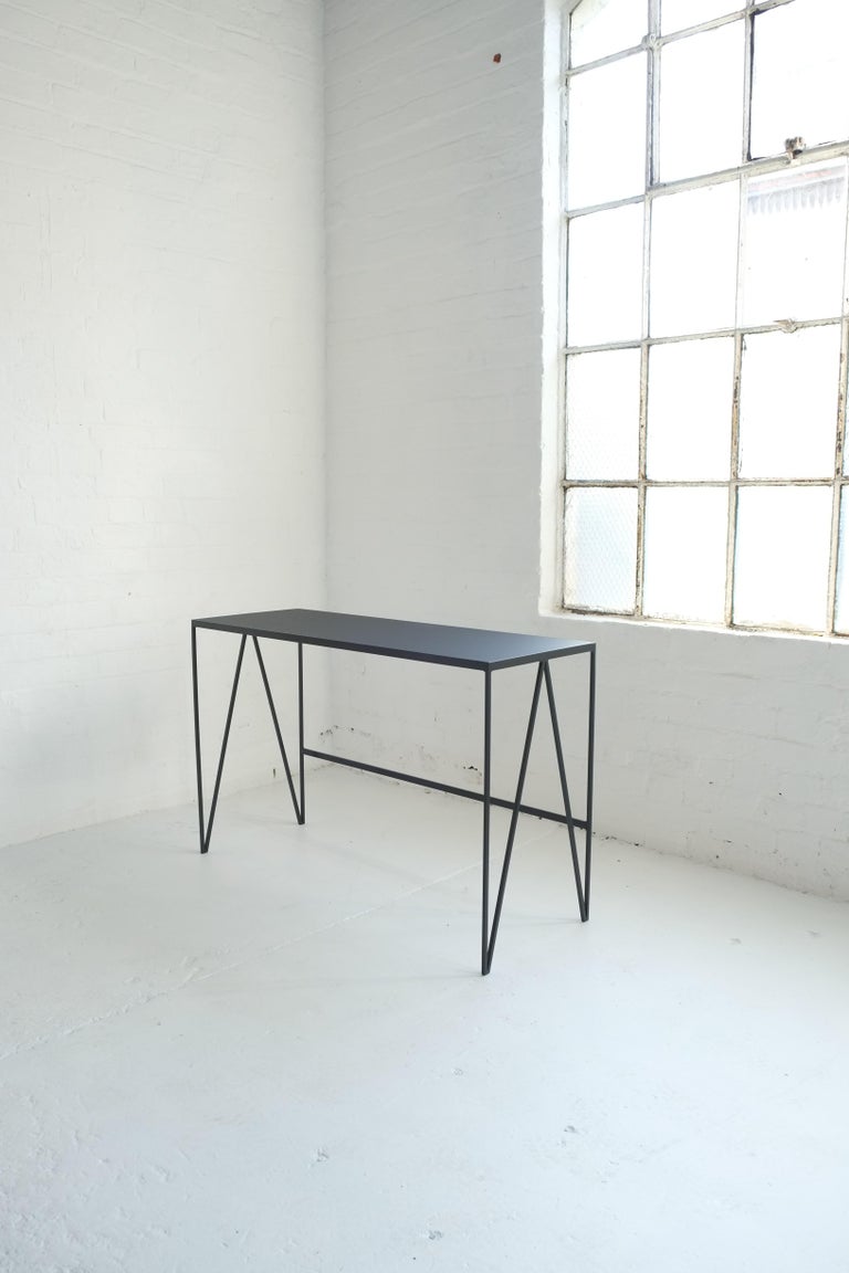 Compact Study Desk with Natural Linoleum Table Top - Customisable For ...