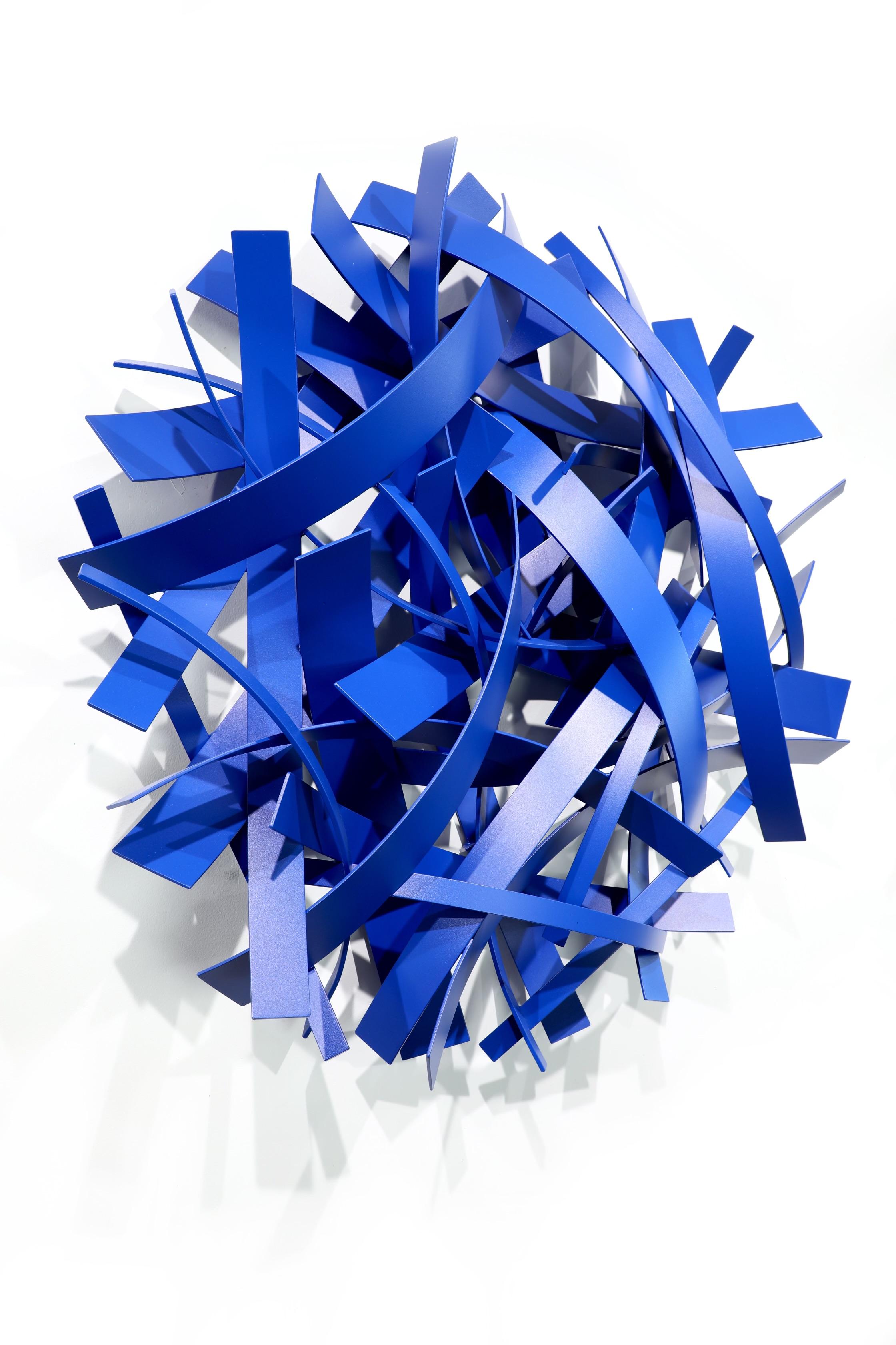 Matt Devine - Hampton_2023_Matt Devine_Indoor/Outdoor_Abstract/Organic_Wall Sculpture_Blue For ...