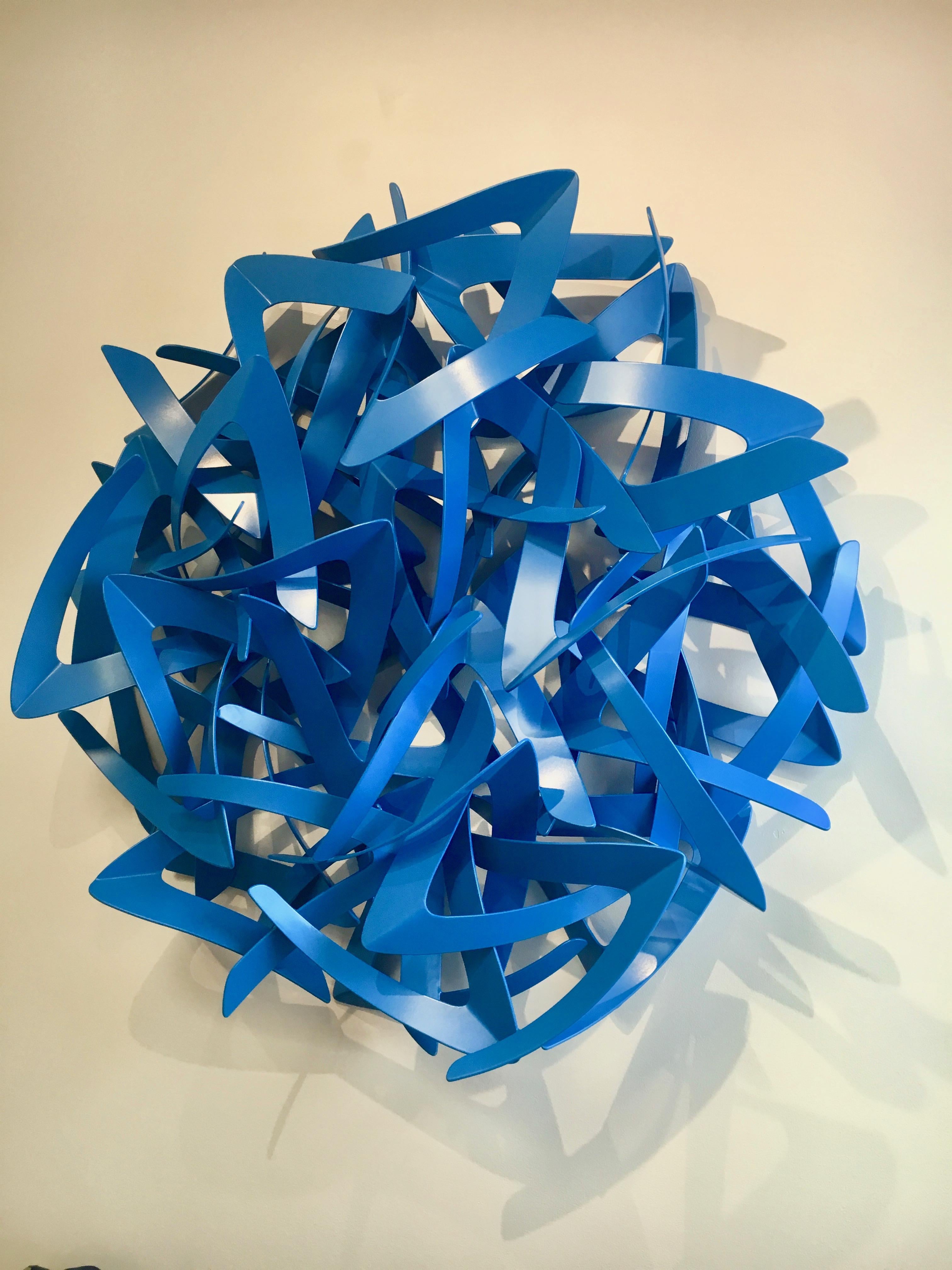 Matt Devine - Sea to Sky Blue Wall Sculpture at 1stDibs | blue wall ...