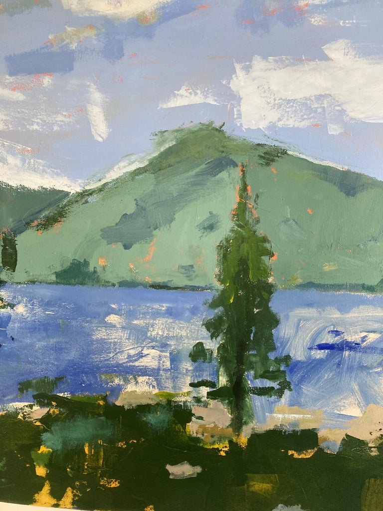 Matt Higgins - Landscape Up North, Contemporary Acrylic Landscape ...