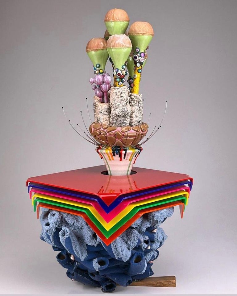 Matt Mitros - "Flower Composition No 9", Contemporary, Mixed Media Art ...