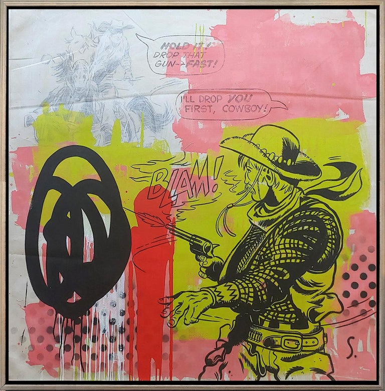 Matt Straub - "I'll Drop you First Cowboy" 52x50" Oil on canvas For ...