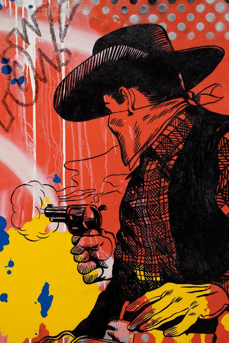 Matt Straub - "KA-POW!", Super-Hero Comic Figures, Abstract Ground ...