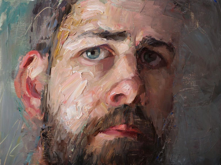 Matt Talbert - "Self Portrait" Oil Painting For Sale at 1stDibs