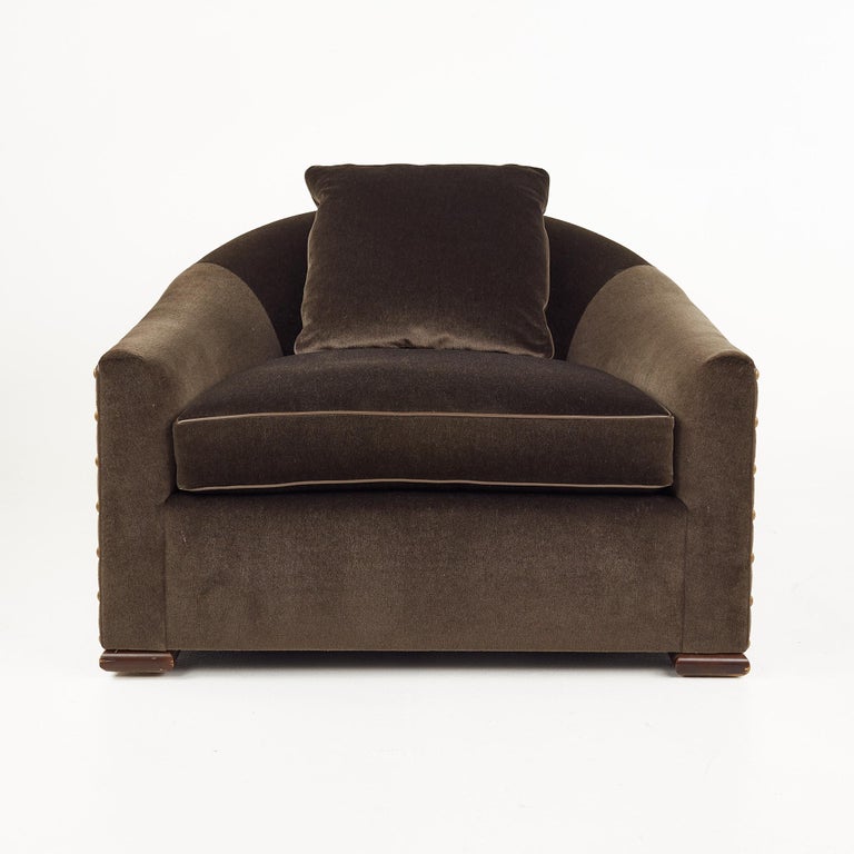 Mattaliano Contemporary Modern Mohair Lounge Chair For Sale at 1stDibs