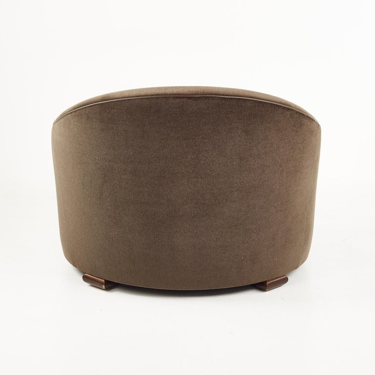 Mattaliano Contemporary Modern Mohair Lounge Chair For Sale at 1stDibs