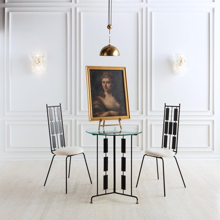 Matte Black Sculptural Accent Table For Sale at 1stDibs