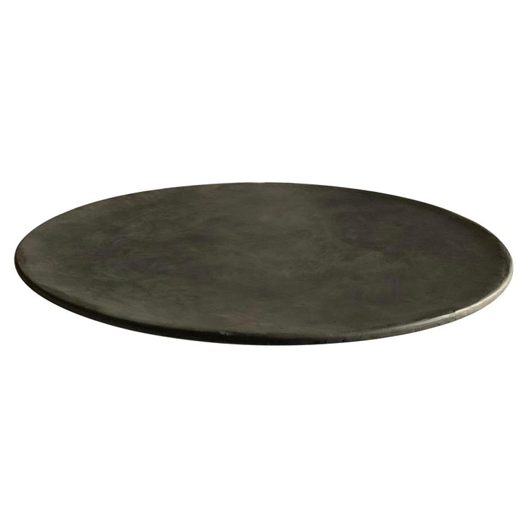 Matte Dark Grey Platter, China, Contemporary For Sale at 1stDibs