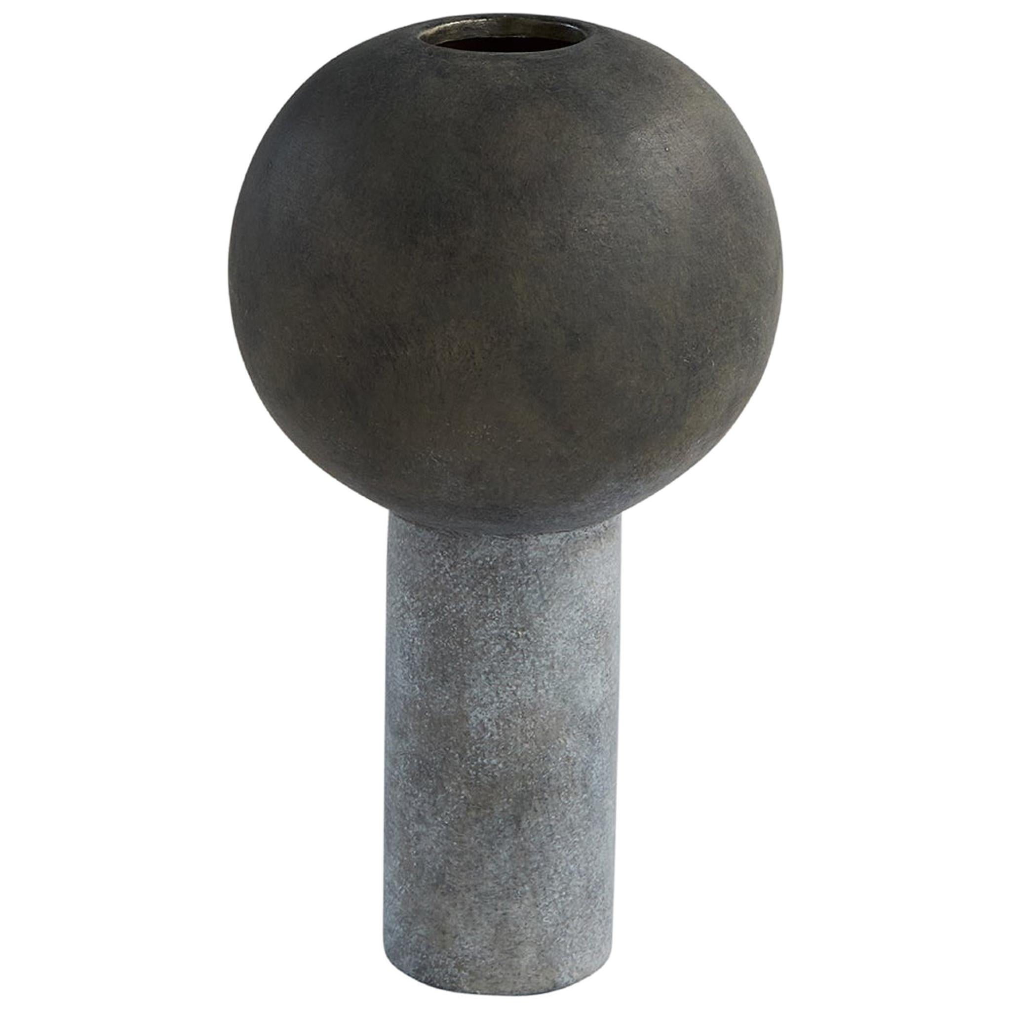 Matte Grey Vase, Denmark, Contemporary at 1stDibs