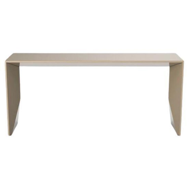 Matte Linen Lacquer Coated with Linen Glass, Bloom Console For Sale at ...