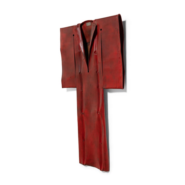 "Matte Red Kimono, " Found Steel Sculpture by Gordon Chandler For Sale ...