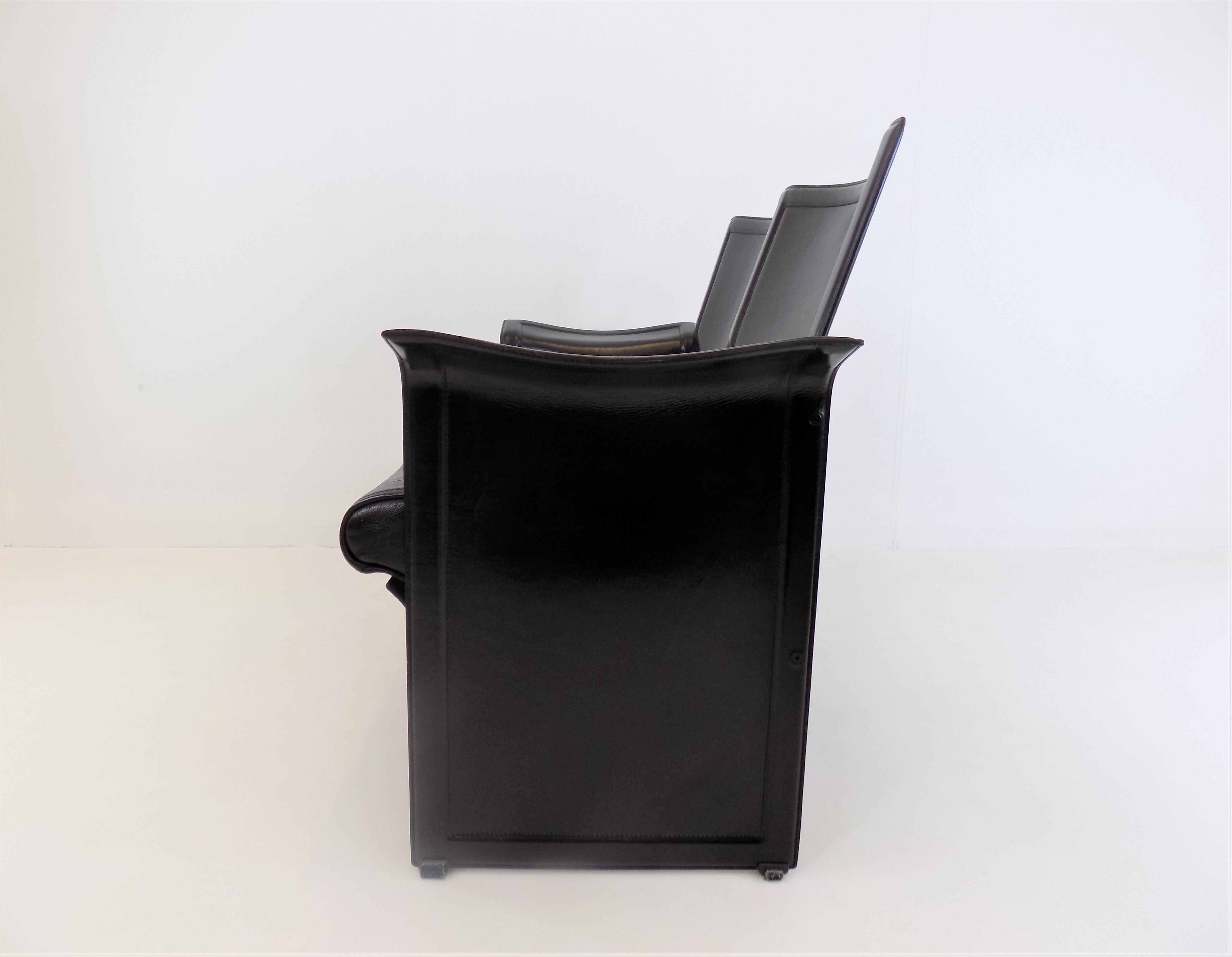 Matteo Grassi Korium 2 Seater Leather Sofa by Tito Agnoli For Sale at ...