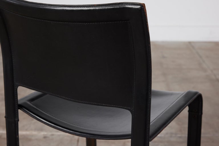Matteo Grassi Leather Side Chair For Sale at 1stDibs