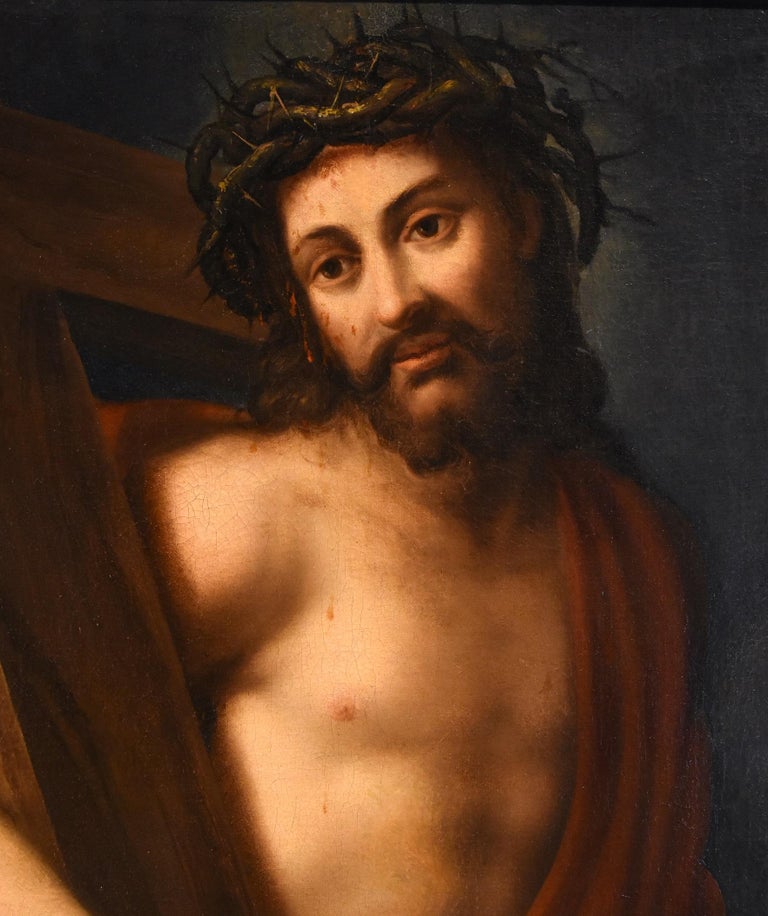 Christ Cross Rosselli Paint Oil on canvas Old master 17th Century Italy ...