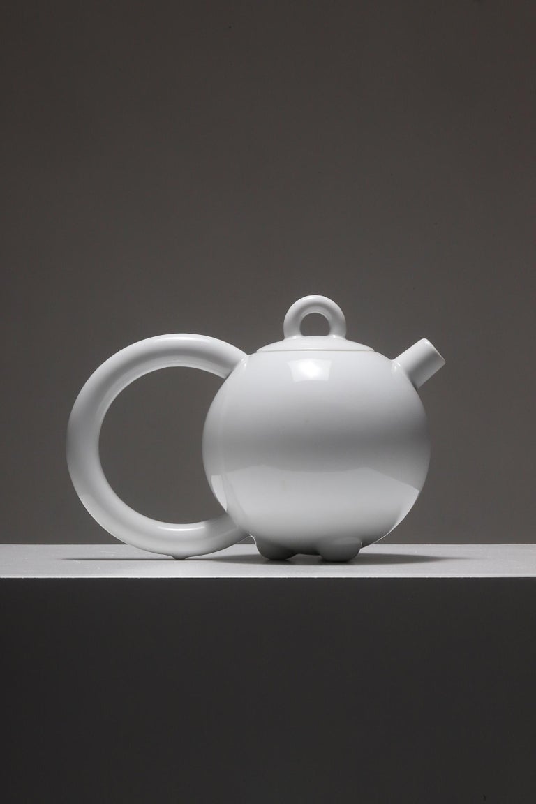 white modern Matteo Thun Fantasia Teapot, Memphis style 1980s For Sale ...