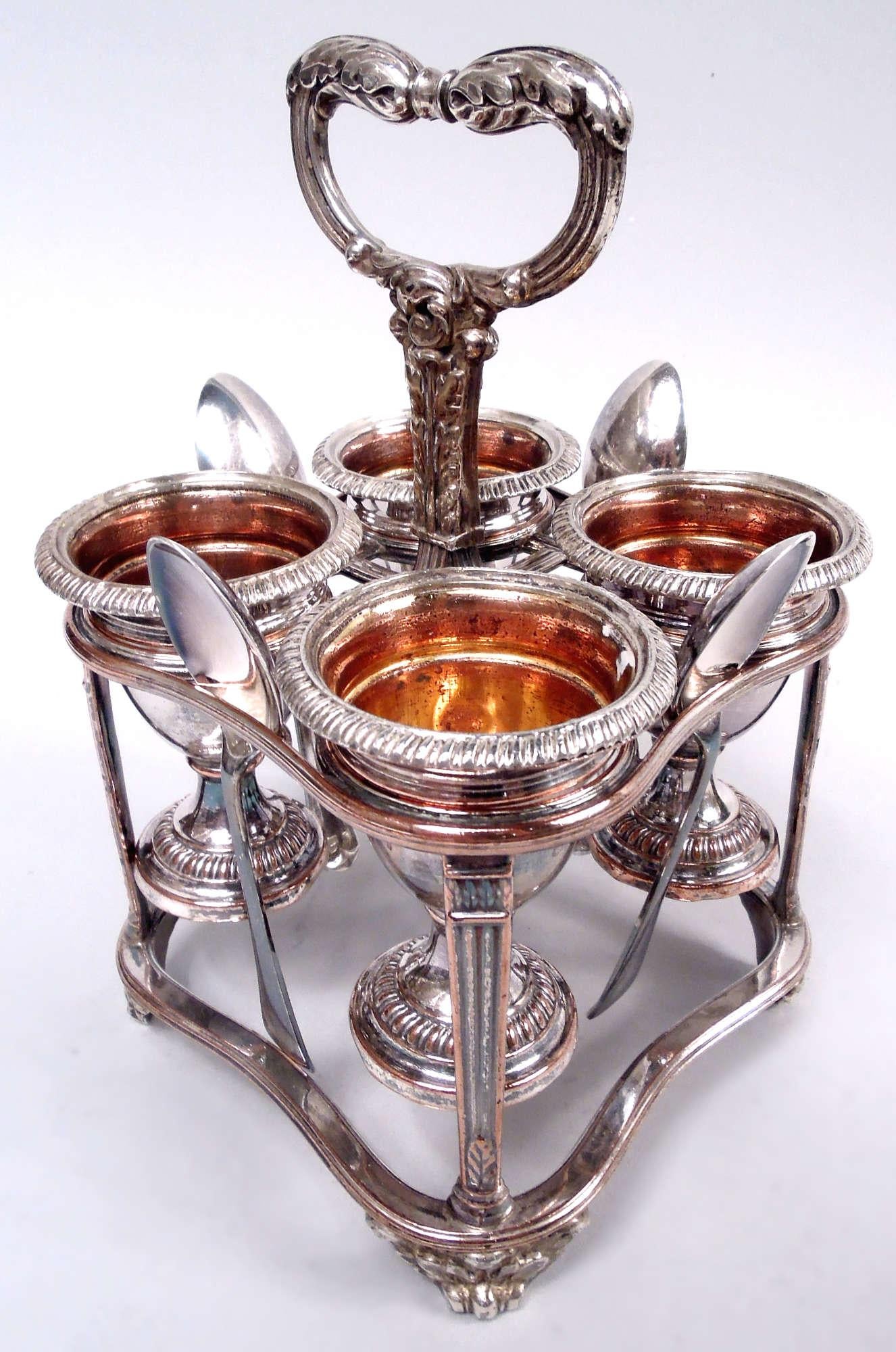 Matthew Boulton English Georgian Sheffield Plate Egg Stand For Sale at ...