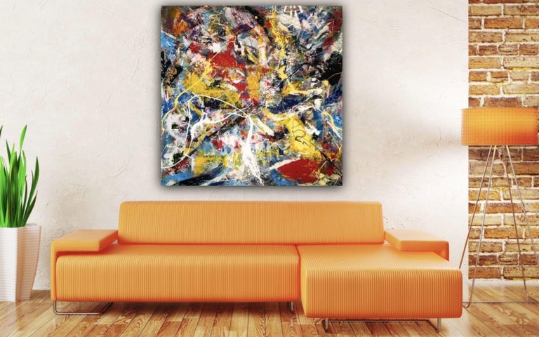 Matthew Corey - Collage, Painting, Acrylic on Canvas For Sale at 1stDibs