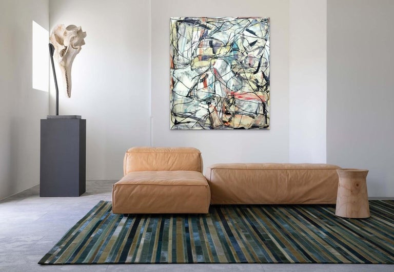 Matthew Dibble - "Chasing Rivals" - Mixed Media on Canvas Abstract ...
