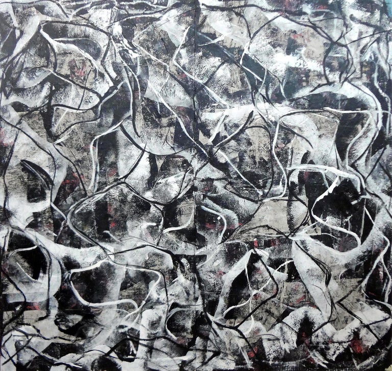 Matthew Dibble - "Fortunate Gordon" -Oil and woven paper on canvas ...